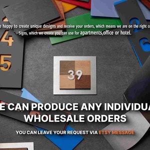 Bsign - Office Door Numbers Sign - Room Numbers - Hotel Door Plaques ...