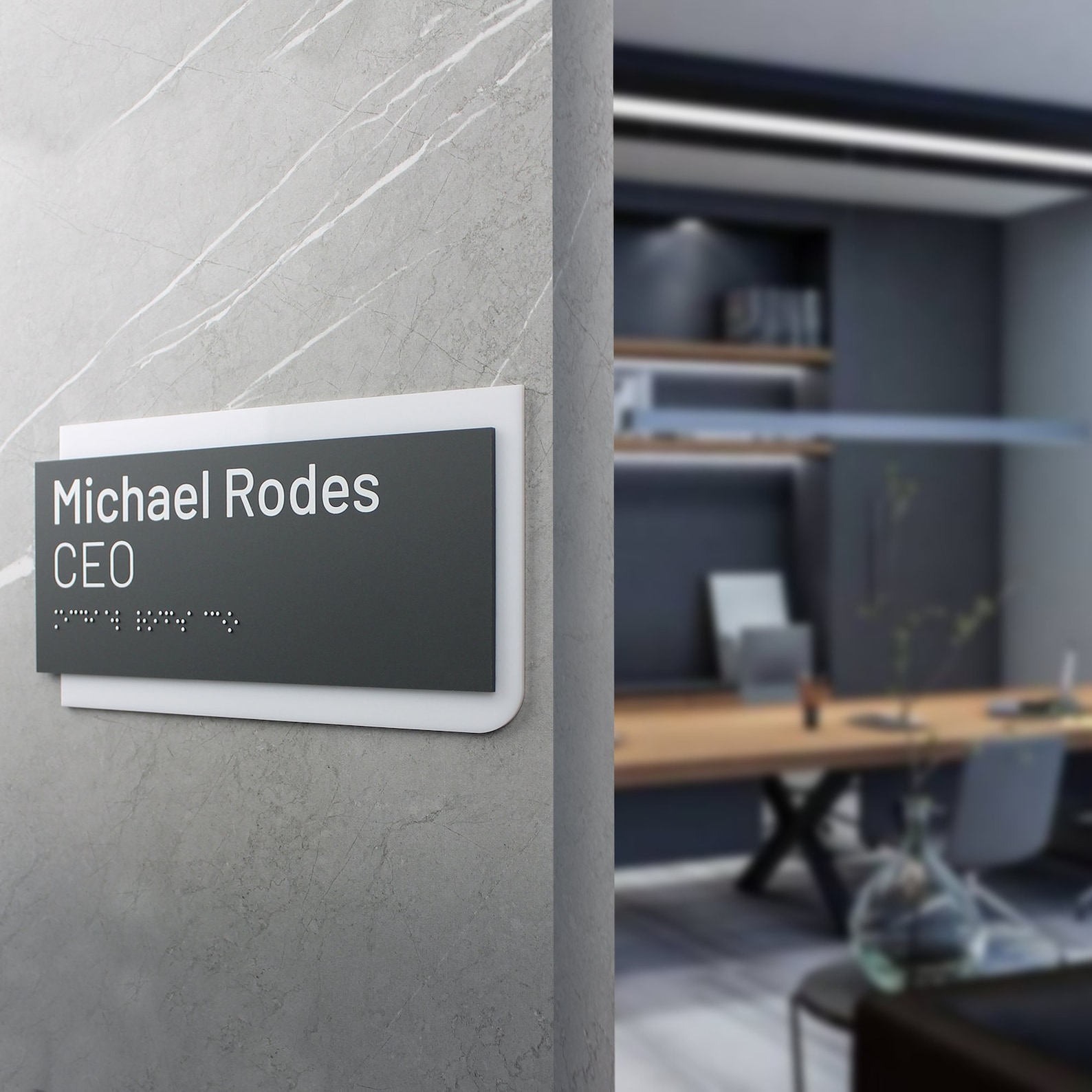 Bsign - Custom Office Door Sign - Personalized Name Plate for Door - Etsy