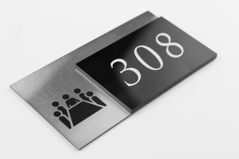 Door Number Modern Room Numbers Office Steel Number Sign - Etsy