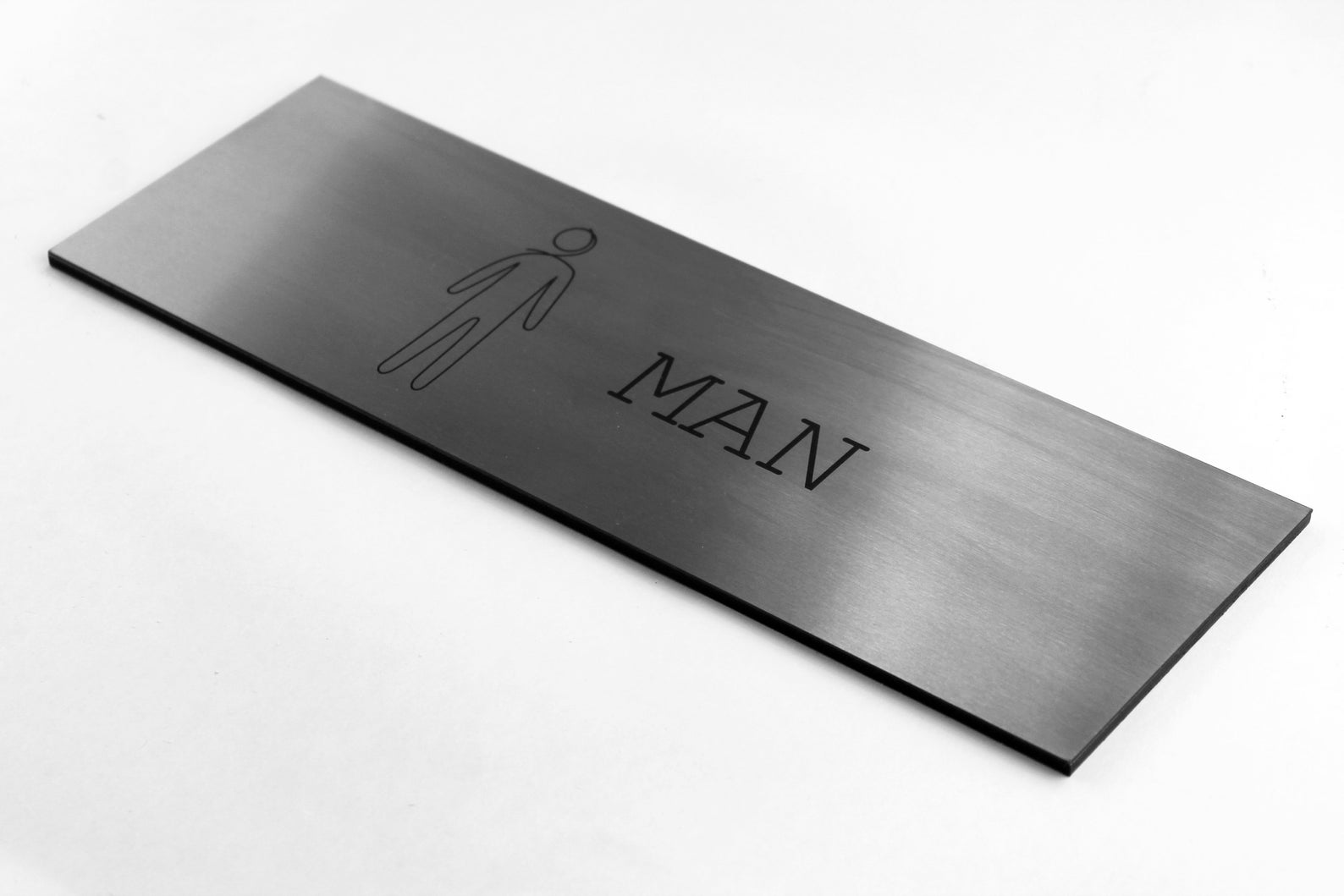 Bsign - Metal Toilet Sign - Restroom Door Sign, Bathroom Steel Signage ...