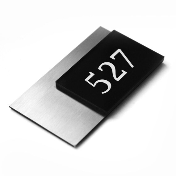 Door Number Modern Room Numbers Office Steel Number Sign - Etsy