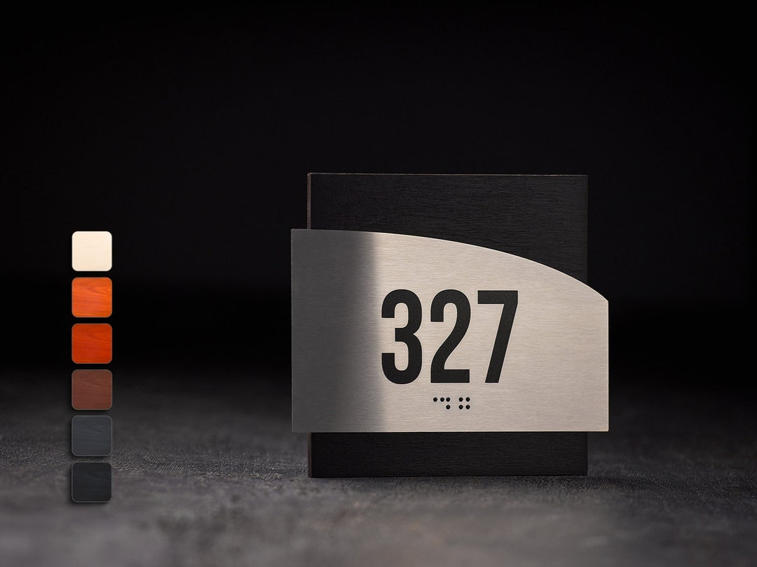 Bsign - Door Number Sign - Modern Exam Room Numbers - Apartment Door ...