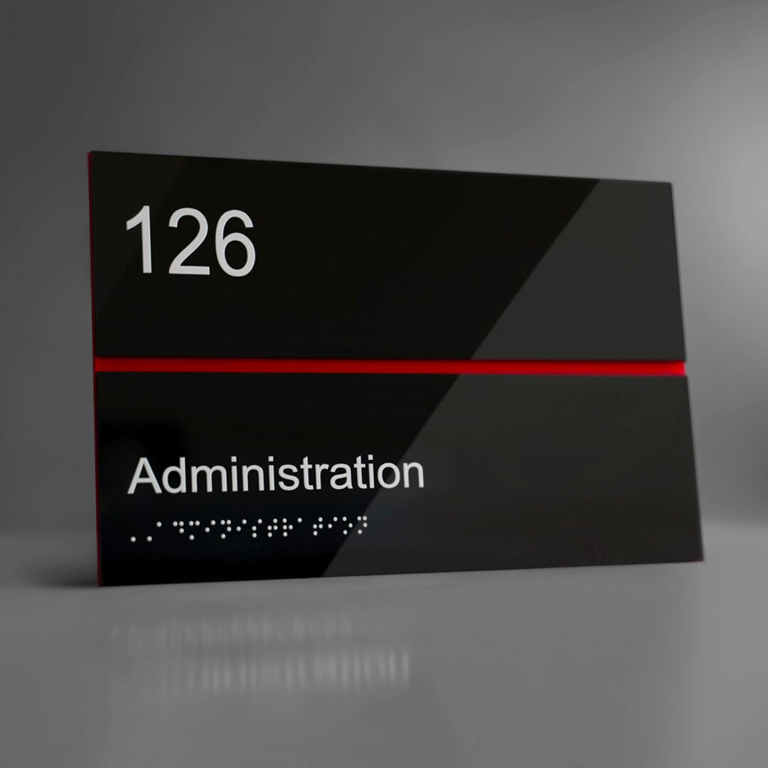 Bsign - Business Front Door Sign for Office, Custom Acrylic Sign With ...