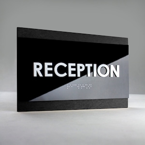 Bsign - Door Reception Sign for Office or Hotel - Door Sign for Office ...