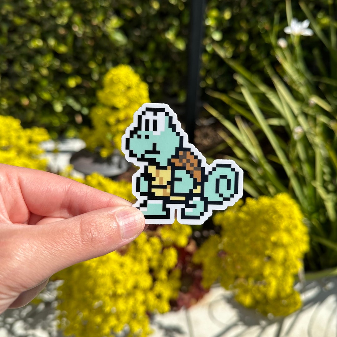 Super Pokemon Koopa Squirtle Sticker, 8 Bit - Etsy