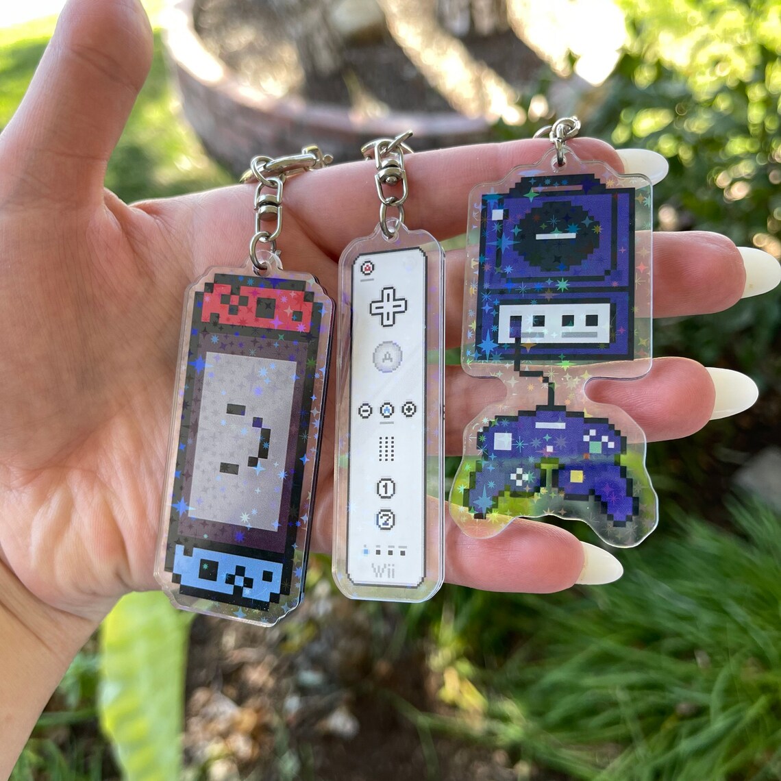 Video Game Keychain Acrylic Gamer Gift - Etsy