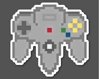 Game Over Sticker Retro Game Sticker 8bit Sticker - Etsy