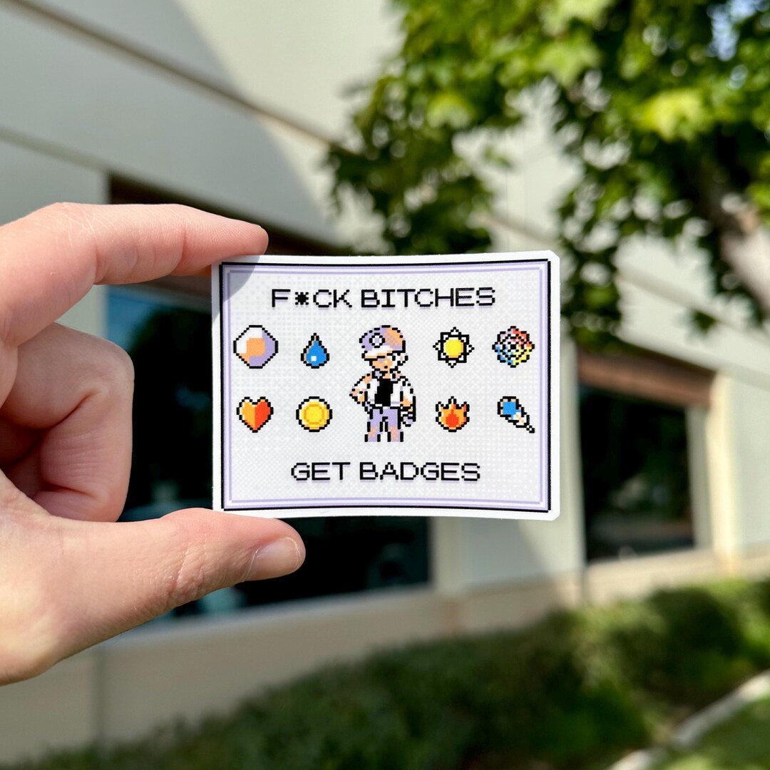 Ash Ketchum Sticker Get Badge - Etsy