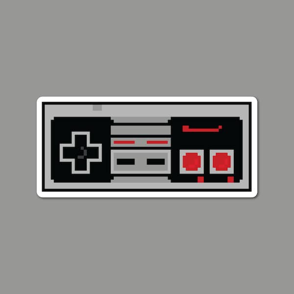 Nes Controller Sticker - Etsy