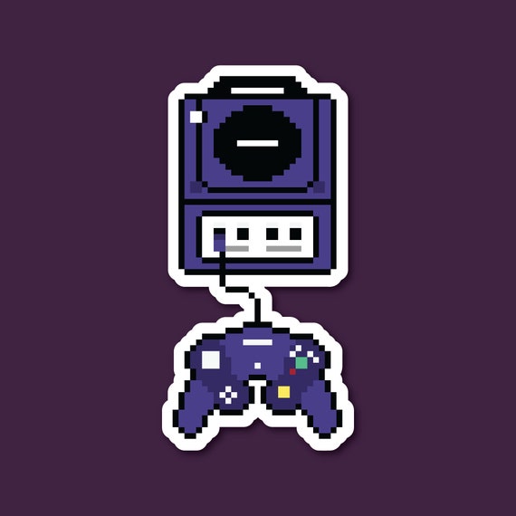 Gamecube Sticker 8 Bit | Etsy