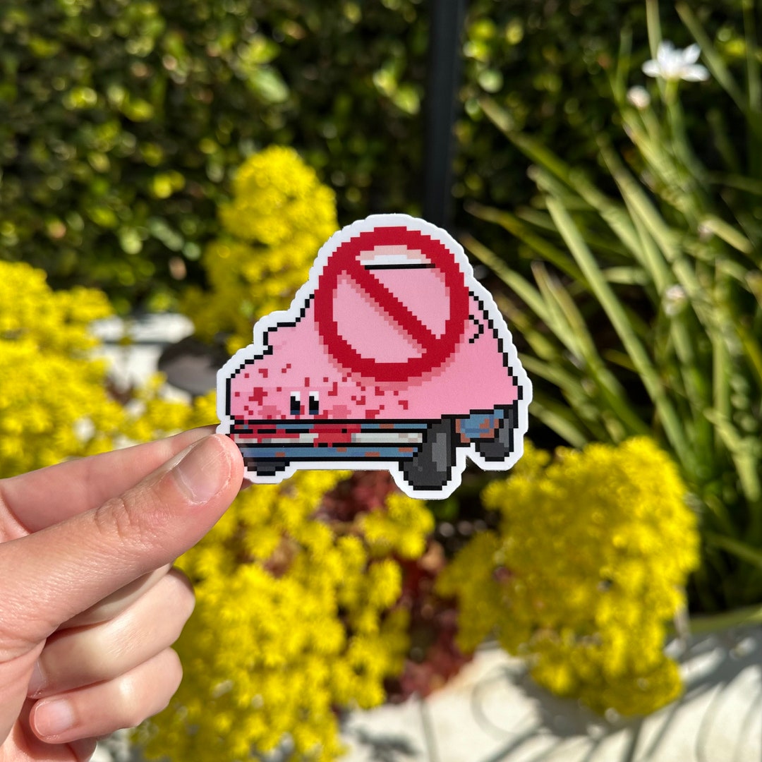 Kirby Car Most Wanted Sticker Karby Vinyl Laminated - Etsy