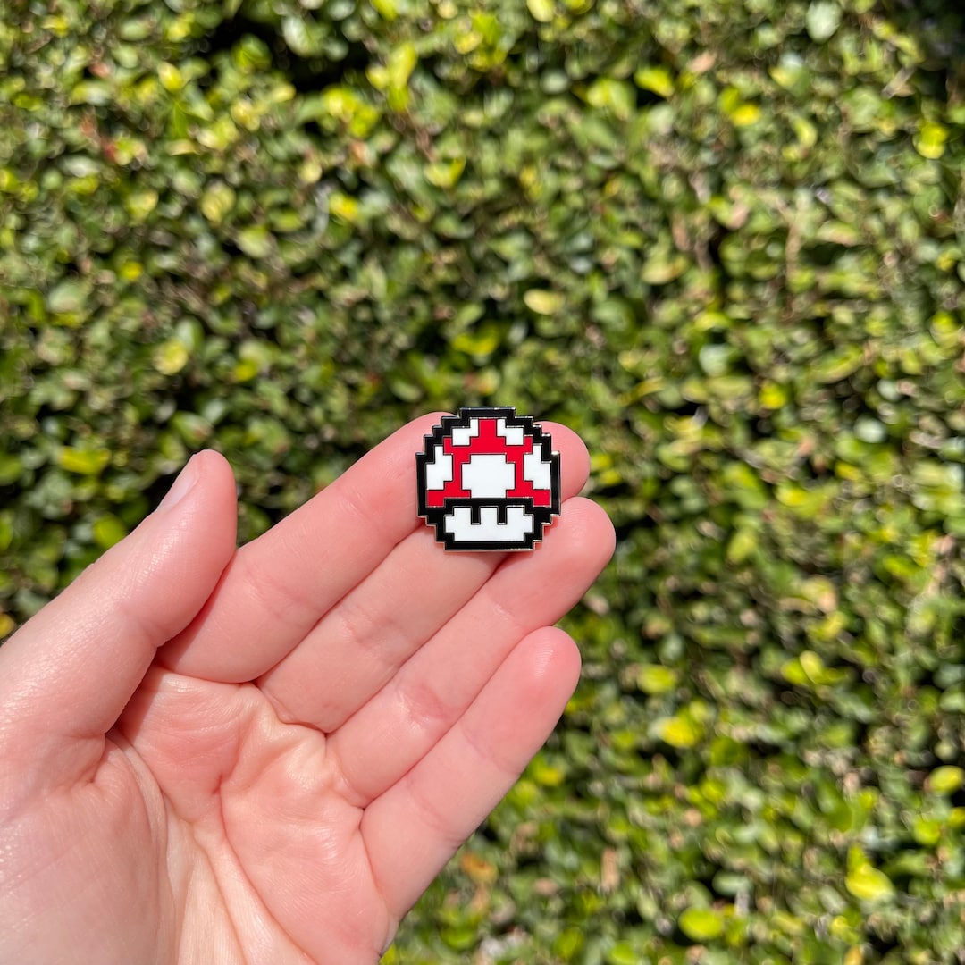 Super Mario Mushroom Pin - Etsy