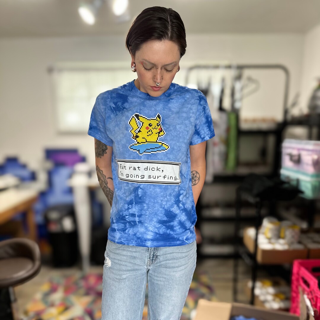 Surfing Electric Rat Shirt, Tie-dye - Etsy