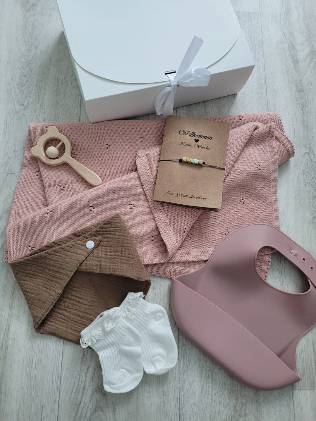 Birth Gift Box Card With Name Baby Set Baby Shower Baby - Etsy