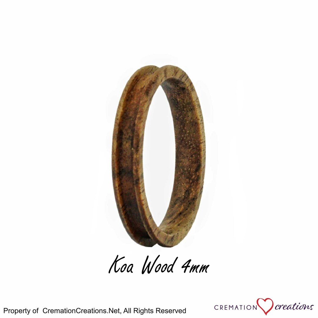 4mm Koa Wood Ring Blank - Etsy