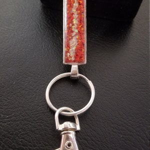 Keychain Infused With Cremation Ashes and Opal - Etsy