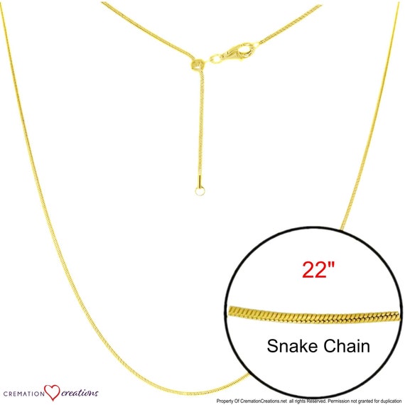 Snake Adjustable Designer Gold Chain Jewelry 22 | Etsy