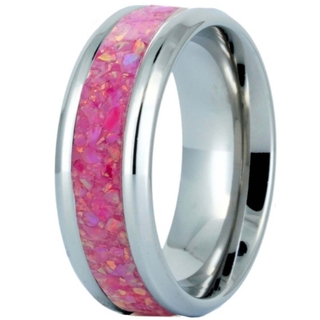 Opal Ring - OP23 Carmine- Titanium Core - Etsy