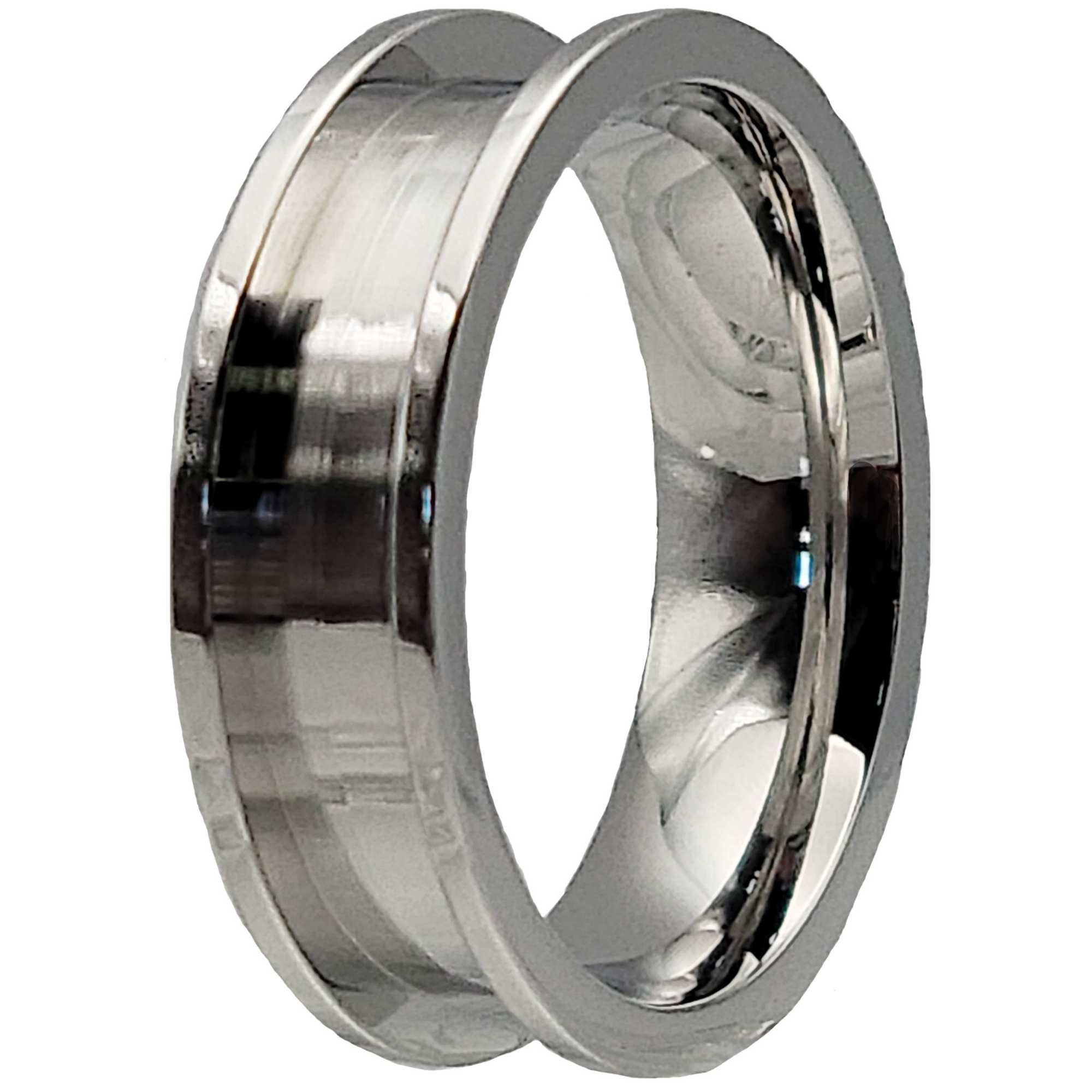 6mm Stainless Steel Ring Core Blank for Inlay - Flat Edge - Etsy