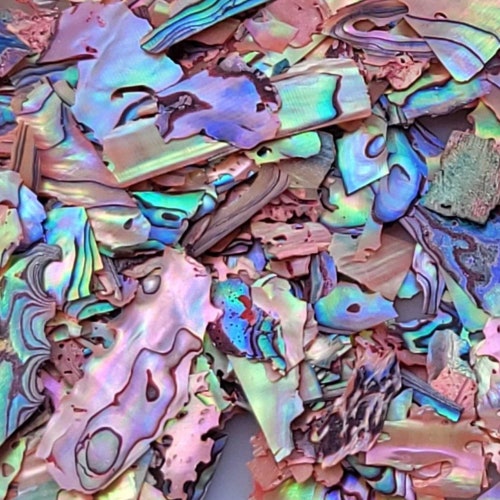 Peacock Mother of Pearl Crushed Abalone Shell 10g - Etsy