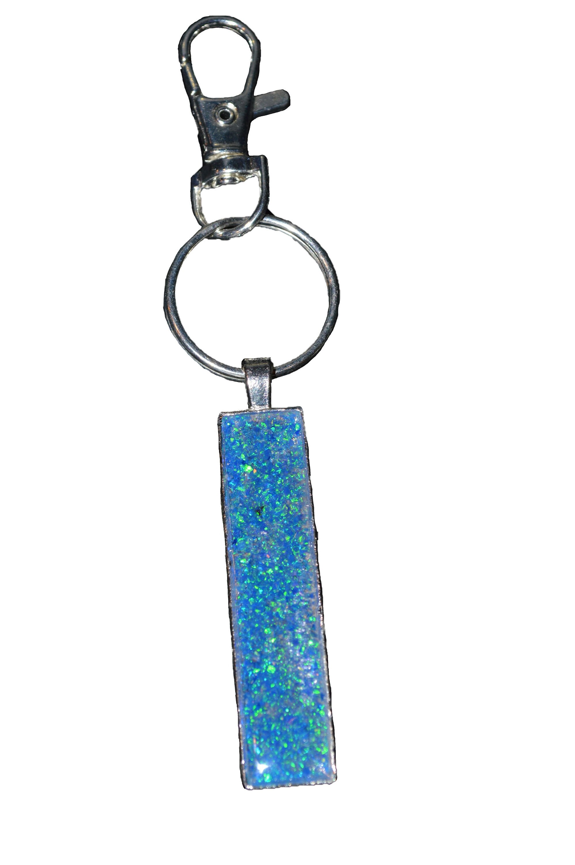 Keychain Infused With Cremation Ashes and Opal - Etsy