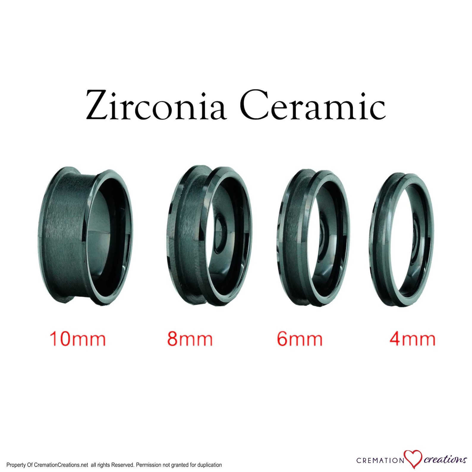 Black Zirconia Ceramic Ring Core Blank for Inlay Ring Jewelry - Etsy