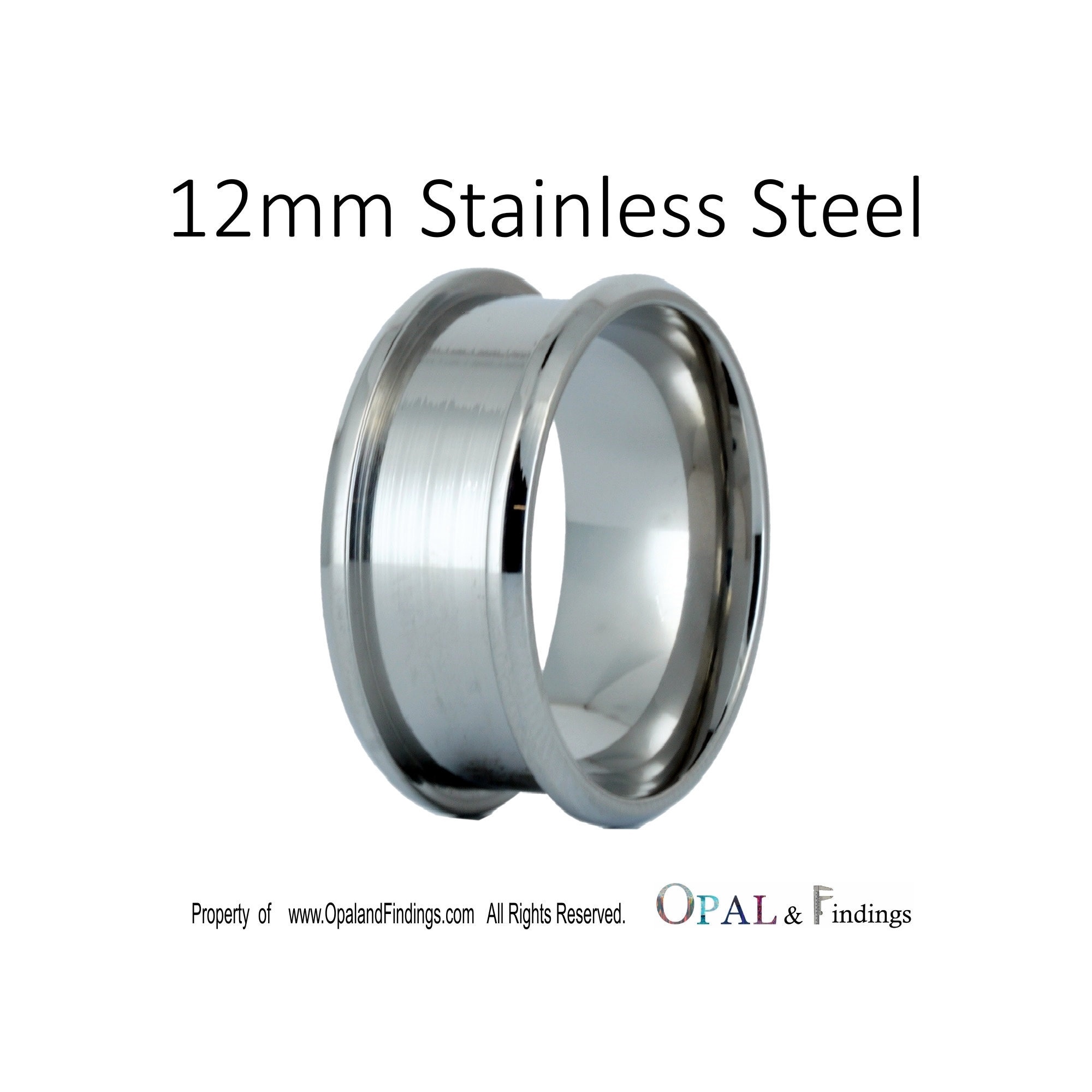 Stainless Steel Ring Core Blank 12mm - Etsy