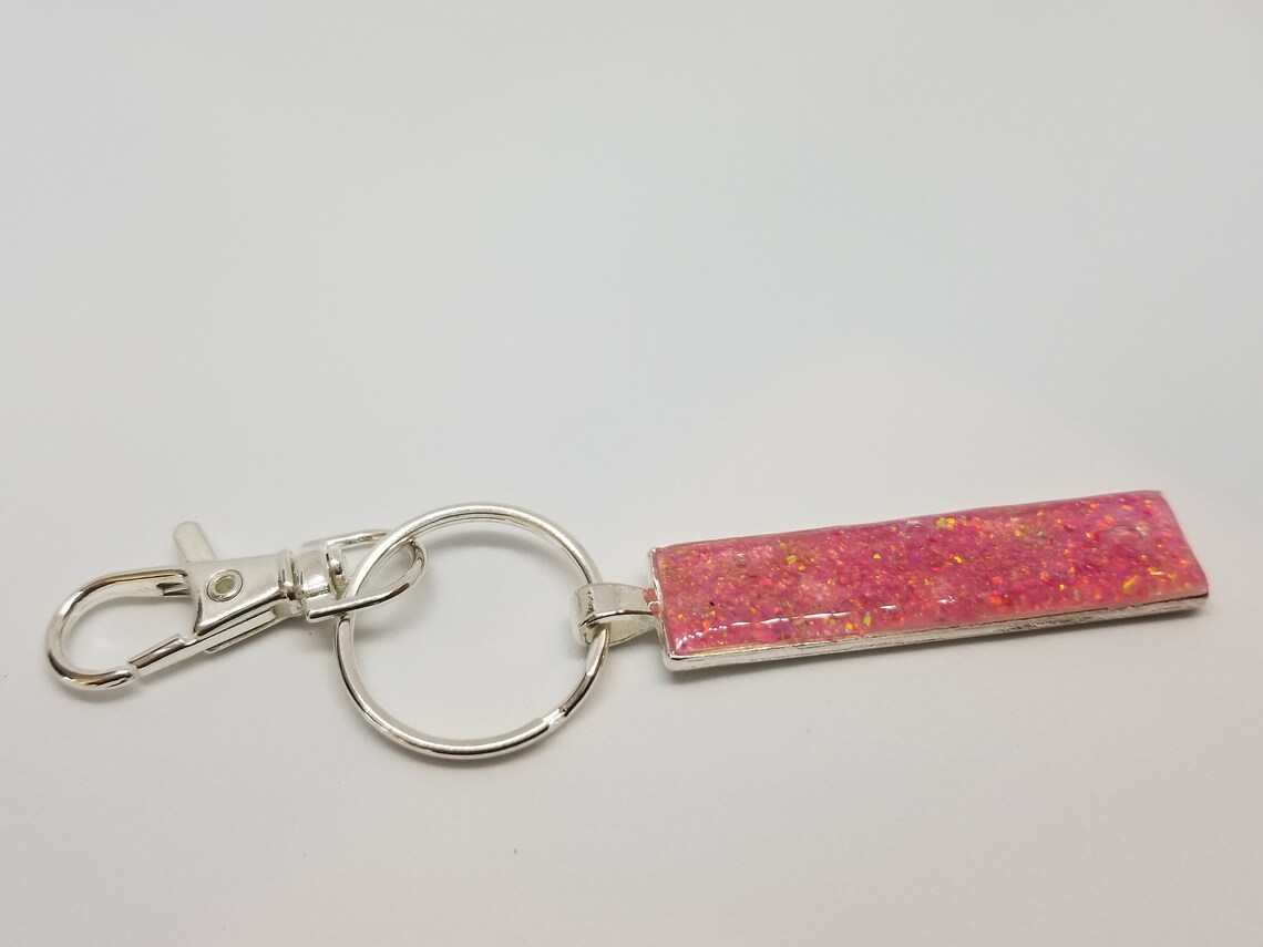 Keychain Infused With Cremation Ashes and Opal - Etsy