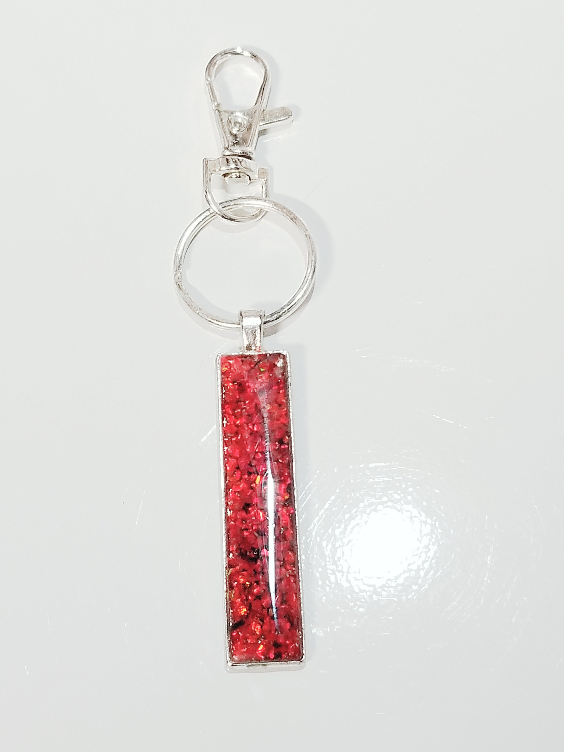 Keychain Infused With Cremation Ashes and Opal - Etsy