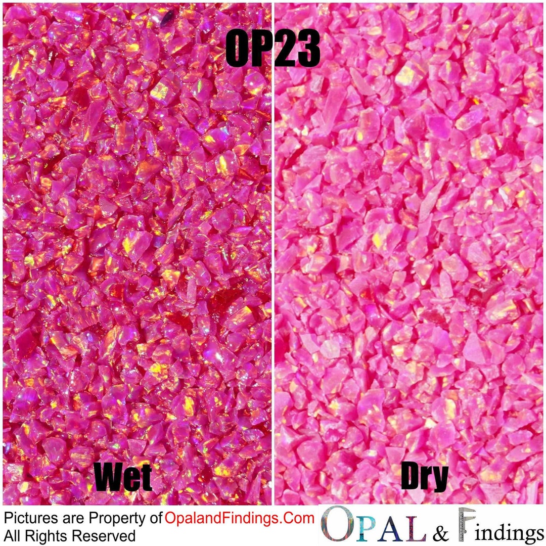 Crushed Opal - OP23 - Carmine - 1 Gram - Etsy