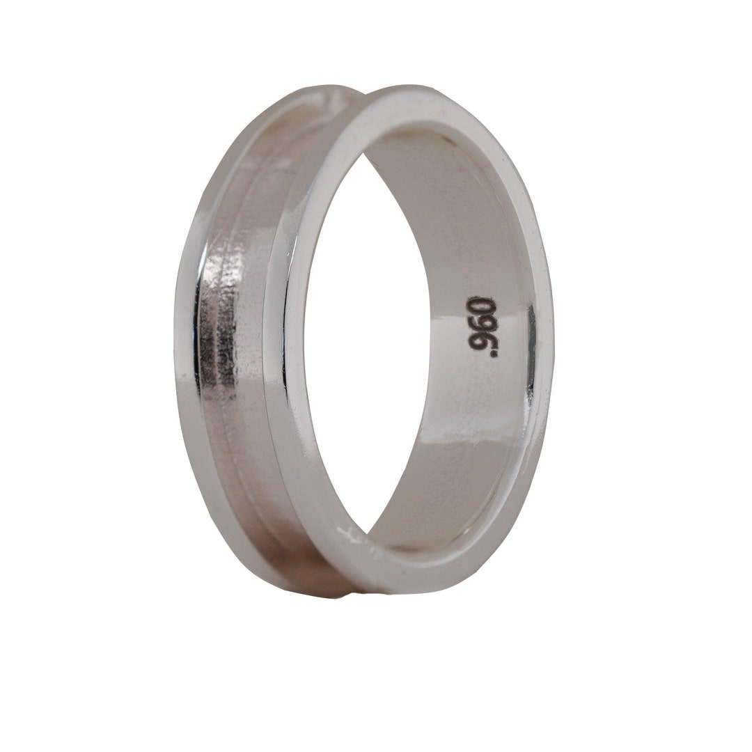 6mm Argentium Silver Ring Core Blank Channel Inlay - Etsy