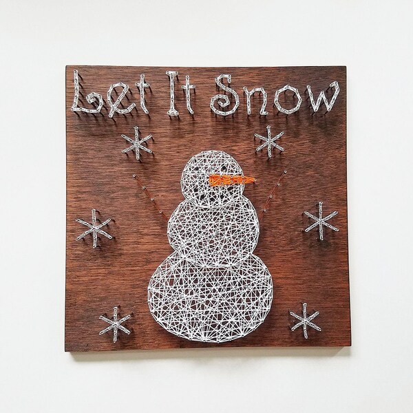 Snowman String Art - Etsy