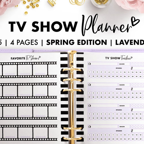 B6 TV Show Planner - Etsy