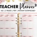 A5 Teacher Planner - Etsy