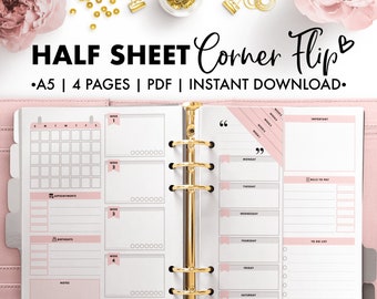 Personal Size Half Sheet Corner Flip | Etsy