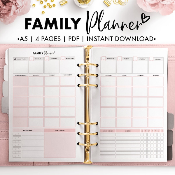 Family Planner - Etsy