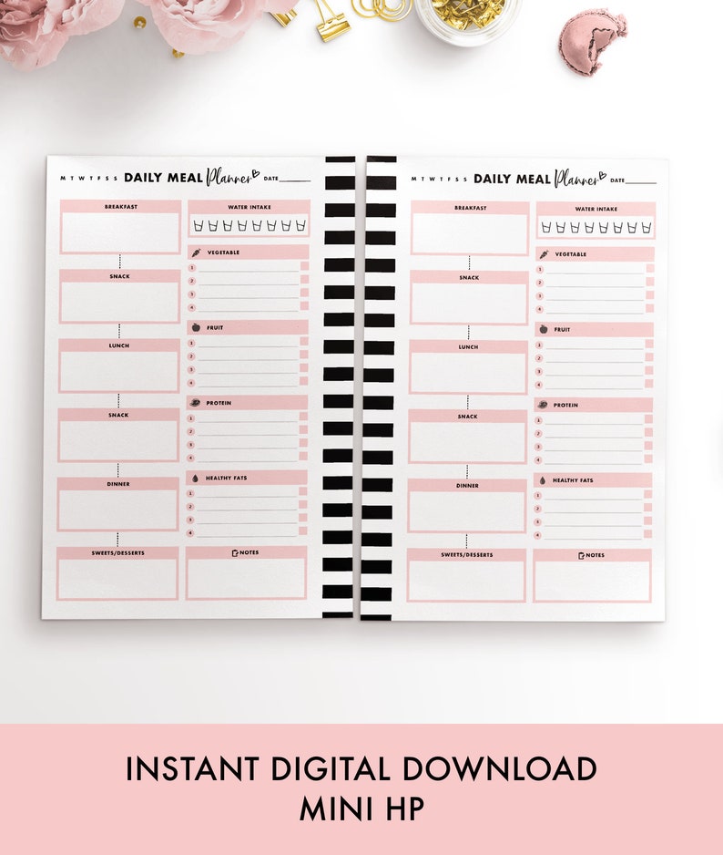 Mini HP Meal Planner | Etsy