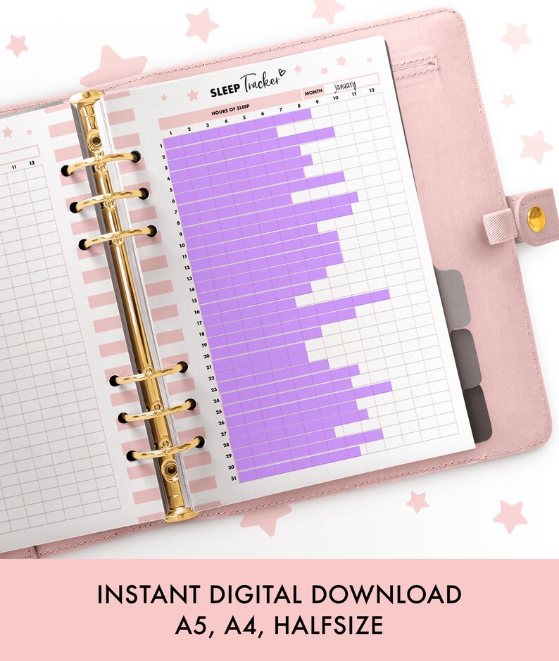 A5 Sleep Tracker - Etsy