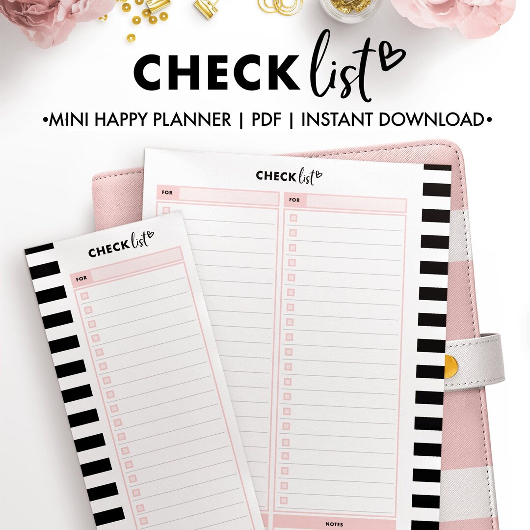 Planify Pro, Mini HP, Checklist - Etsy