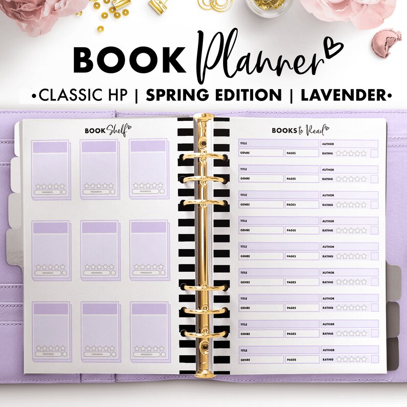 Classic HP Book Planner Lavender - Etsy