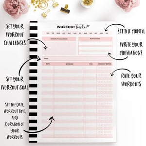 Mini HP Workout Tracker - Etsy