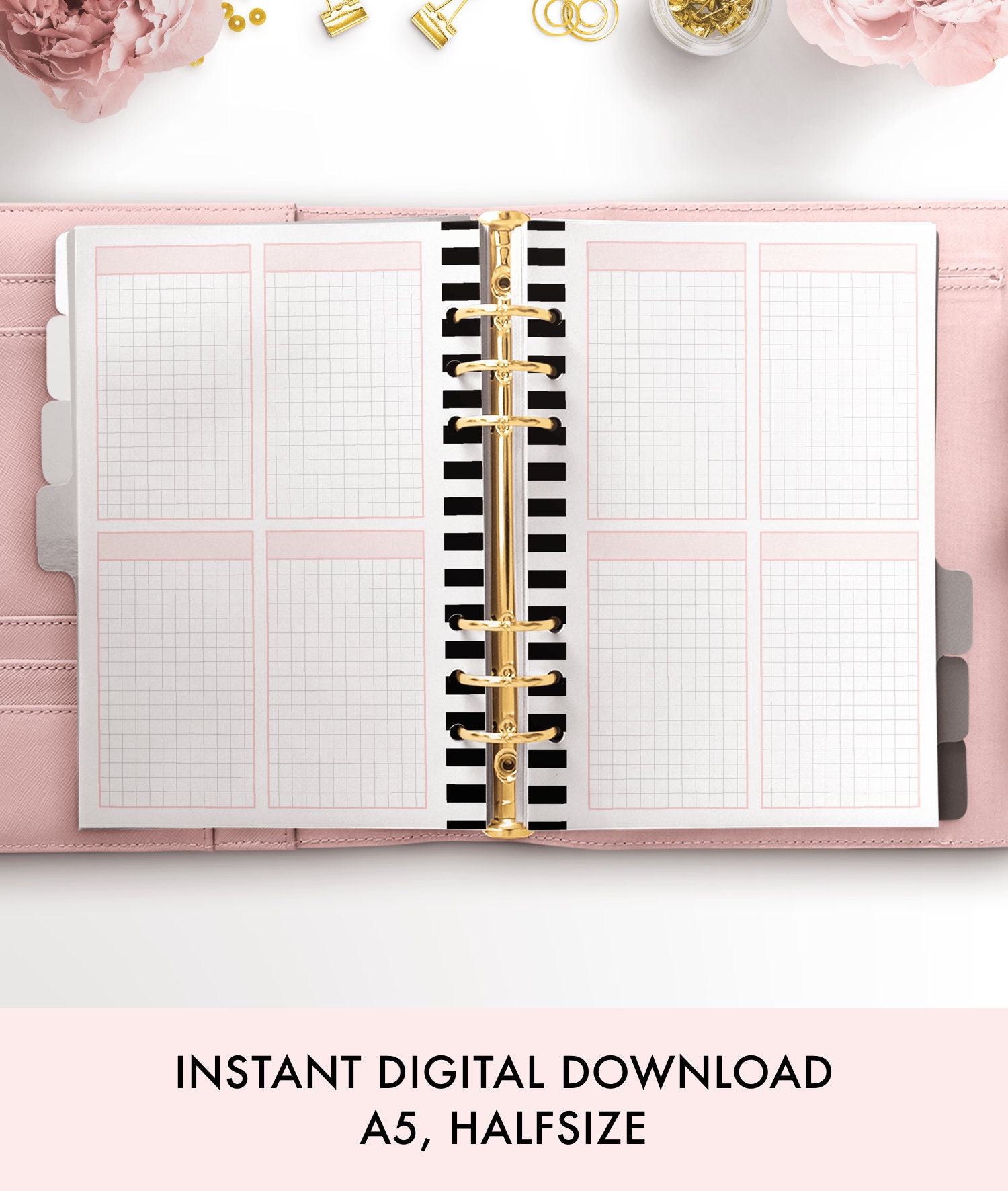 A5, Planner Basics, Simple Essentials Collection, Printable Planner ...