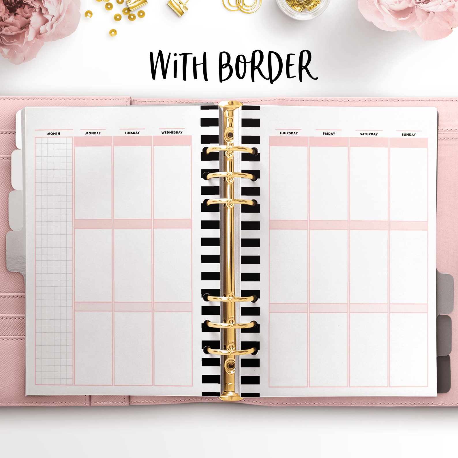 A6 Weekly Layout - Etsy