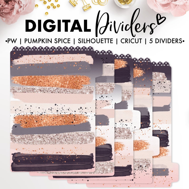 Personal Wide Digital Dividers - Etsy