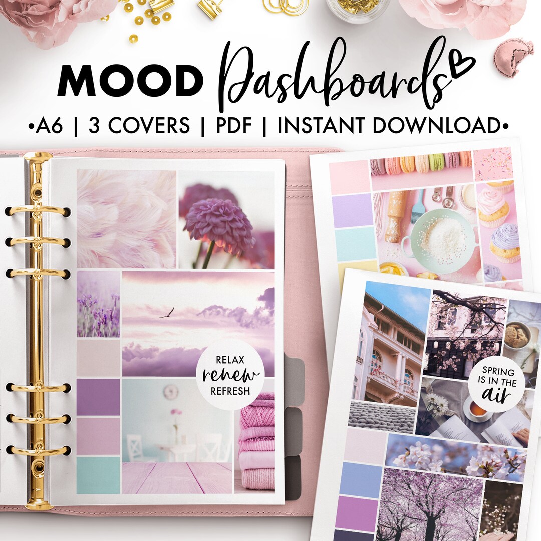 A6 Mood Dashboards - Etsy