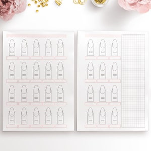 Personal Wide Nail Planner - Etsy