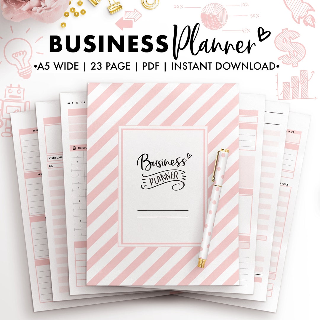 Planify Pro, A5 Wide, Business Planner - Etsy