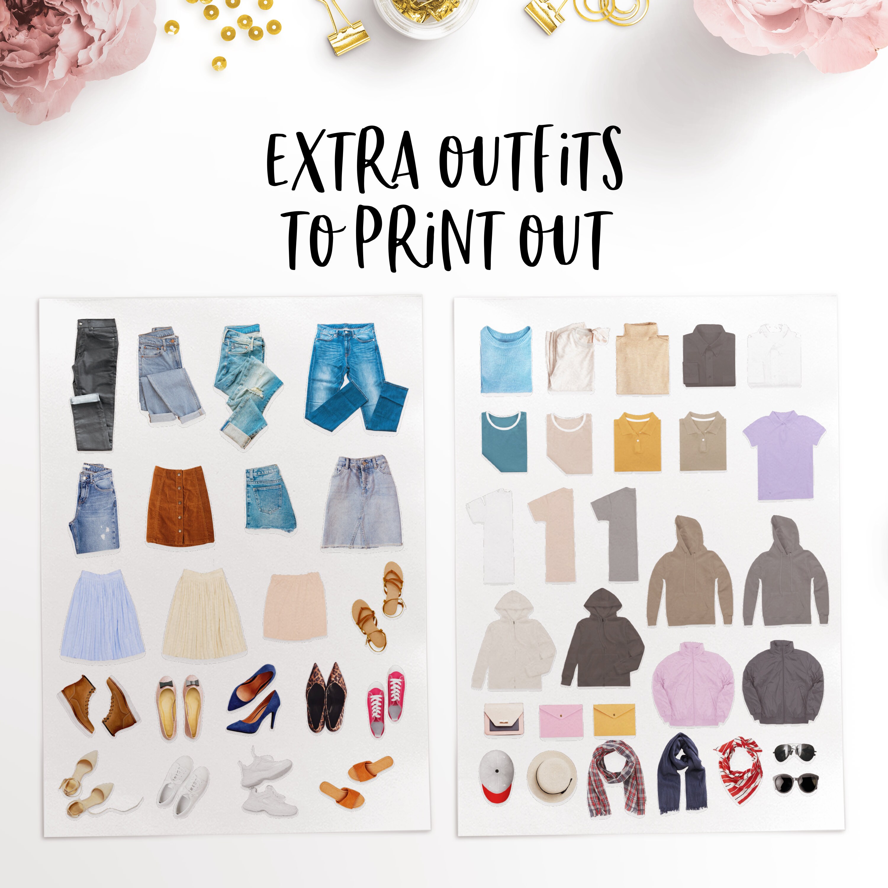 Personal Capsule Wardrobe Planner - Etsy