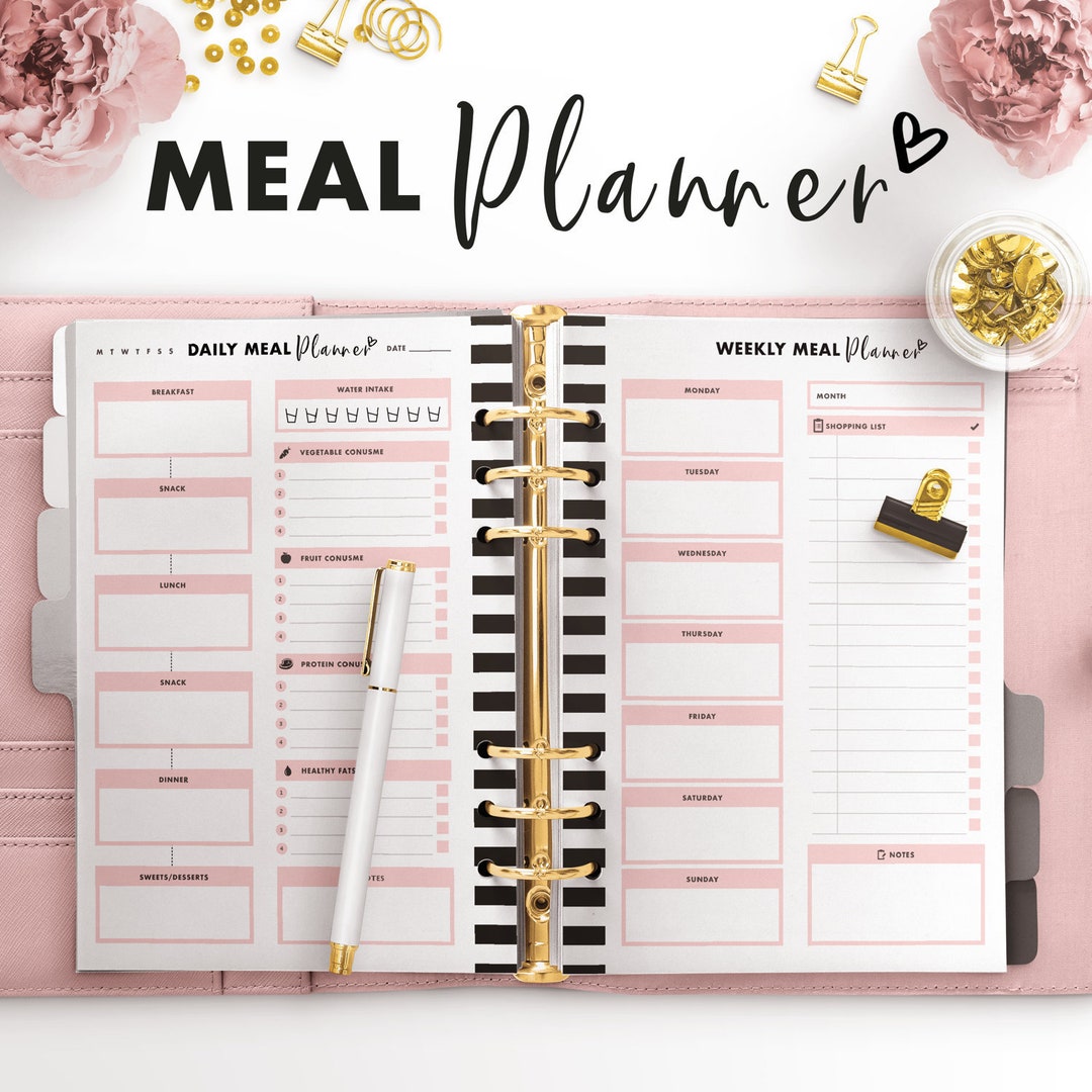 Planify Pro, A5, Meal Planner - Etsy