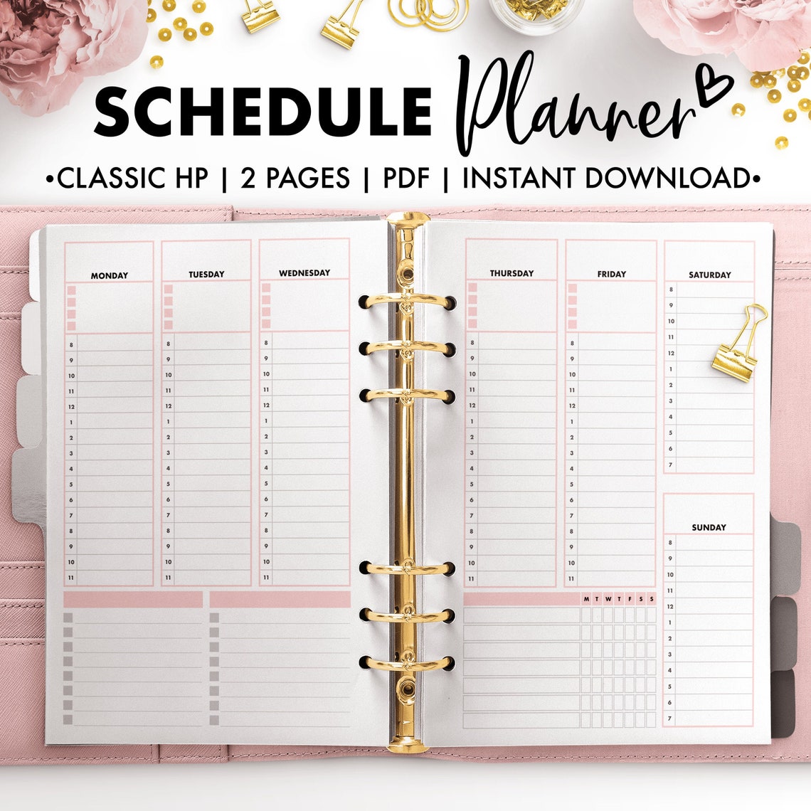 Classic HP Schedule Planner | Etsy